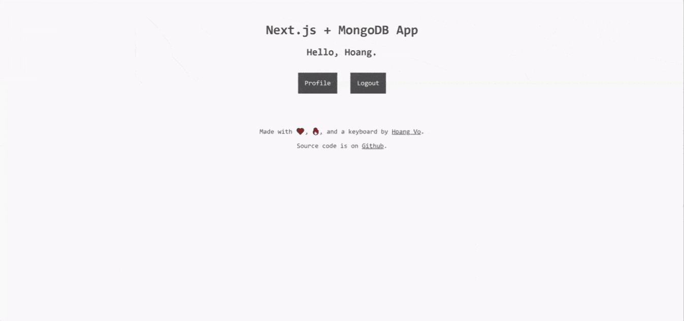 Next.js and MongoDB full-fledged app Part 2: User profile and Profile Picture · Hoang Vo